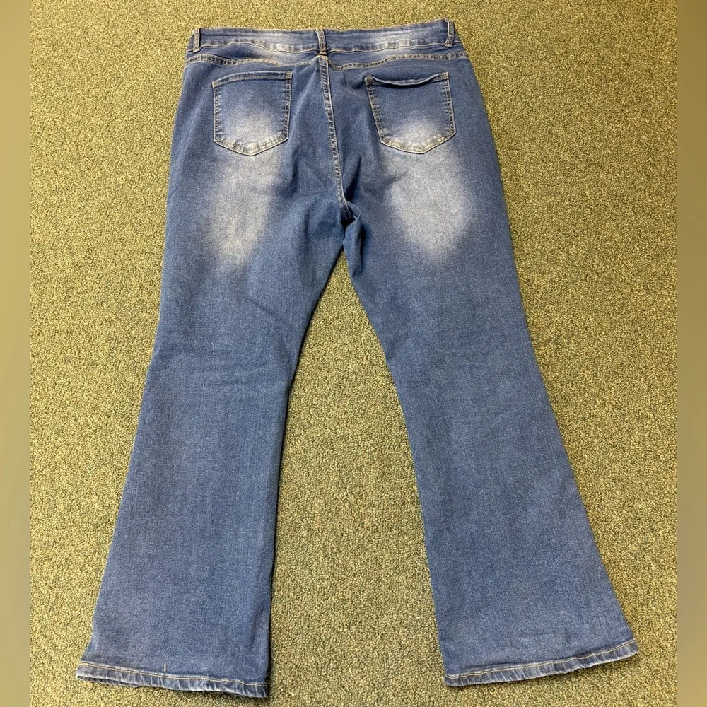 SHEIN | Jeans | Shein Blue Flare Womens Jeans New | Poshmark